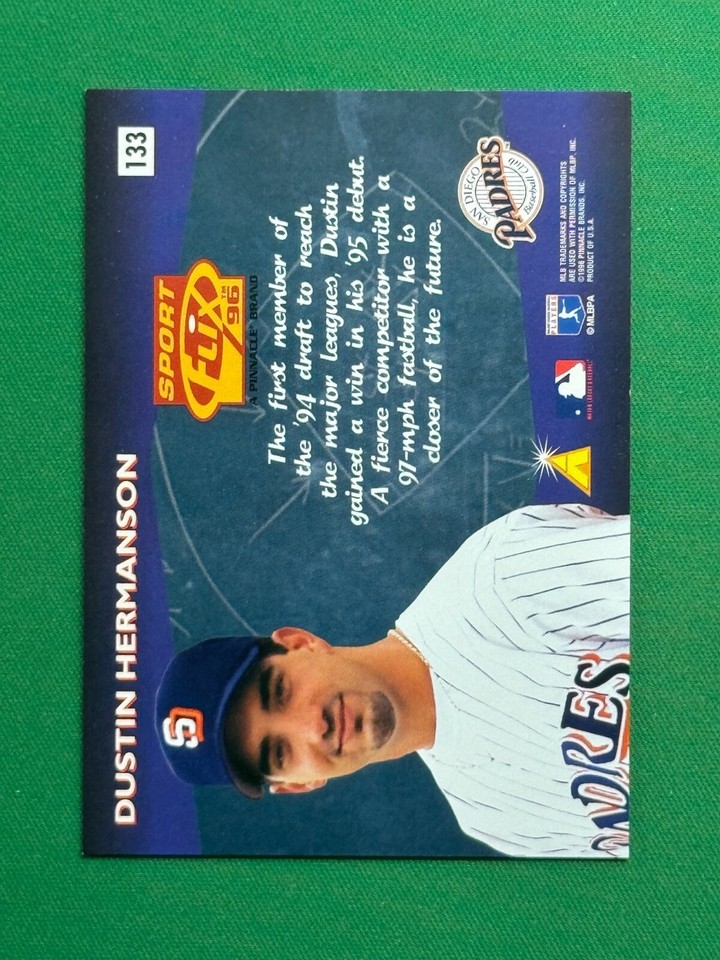 1996 Pinnacle Sport Flix Baseball #133 Dustin Hermanson RC Rookies | eBay