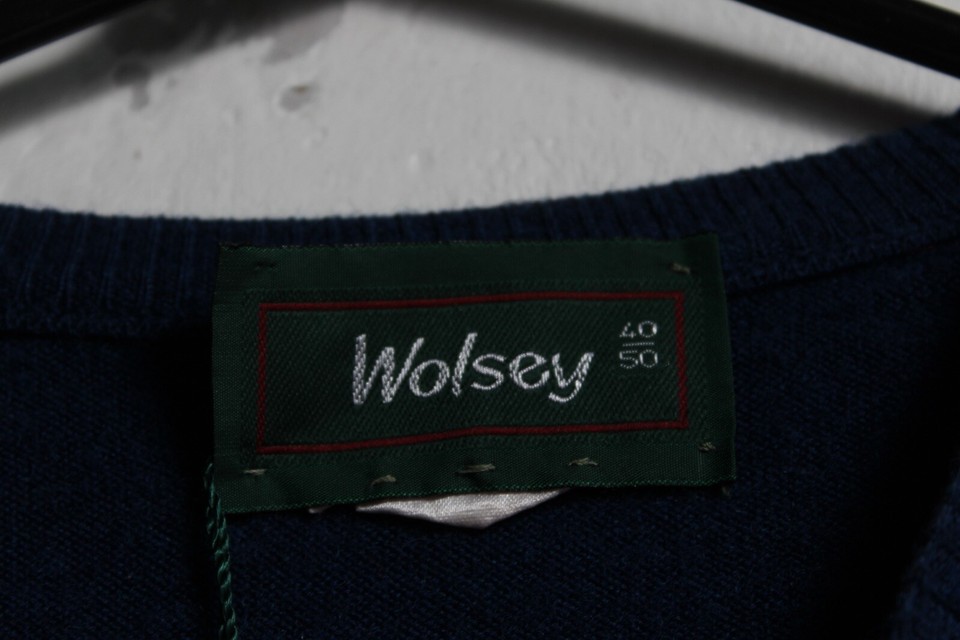 Wolsey Mens Crew Neck Jumper Blue - Size 40 Medium M (E19) | eBay UK