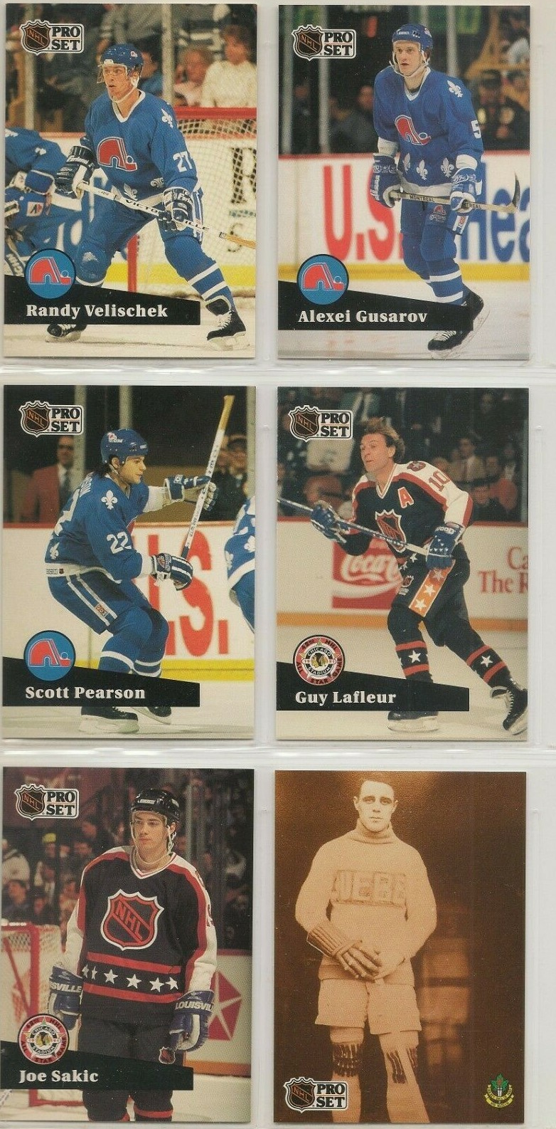 QUEBEC NORDIQUES ~ 1991-92 Pro Set FRENCH Series 1 TEAM SET ~ 15 Cards ...