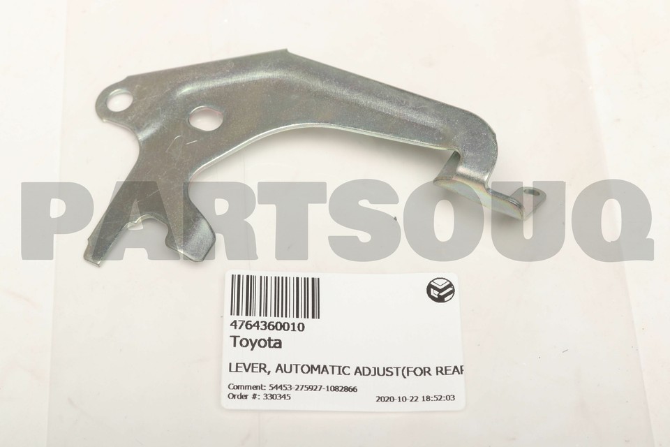 4764360010 Genuine Toyota LEVER, AUTOMATIC ADJUST(FOR REAR BRAKE), RH ...