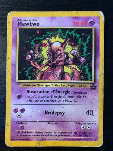Carte Pokémon : Mewtwo 14 Promo Black Star Wizards Française | eBay