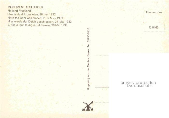 Friesland Emden Monument Afsluitdijk | eBay