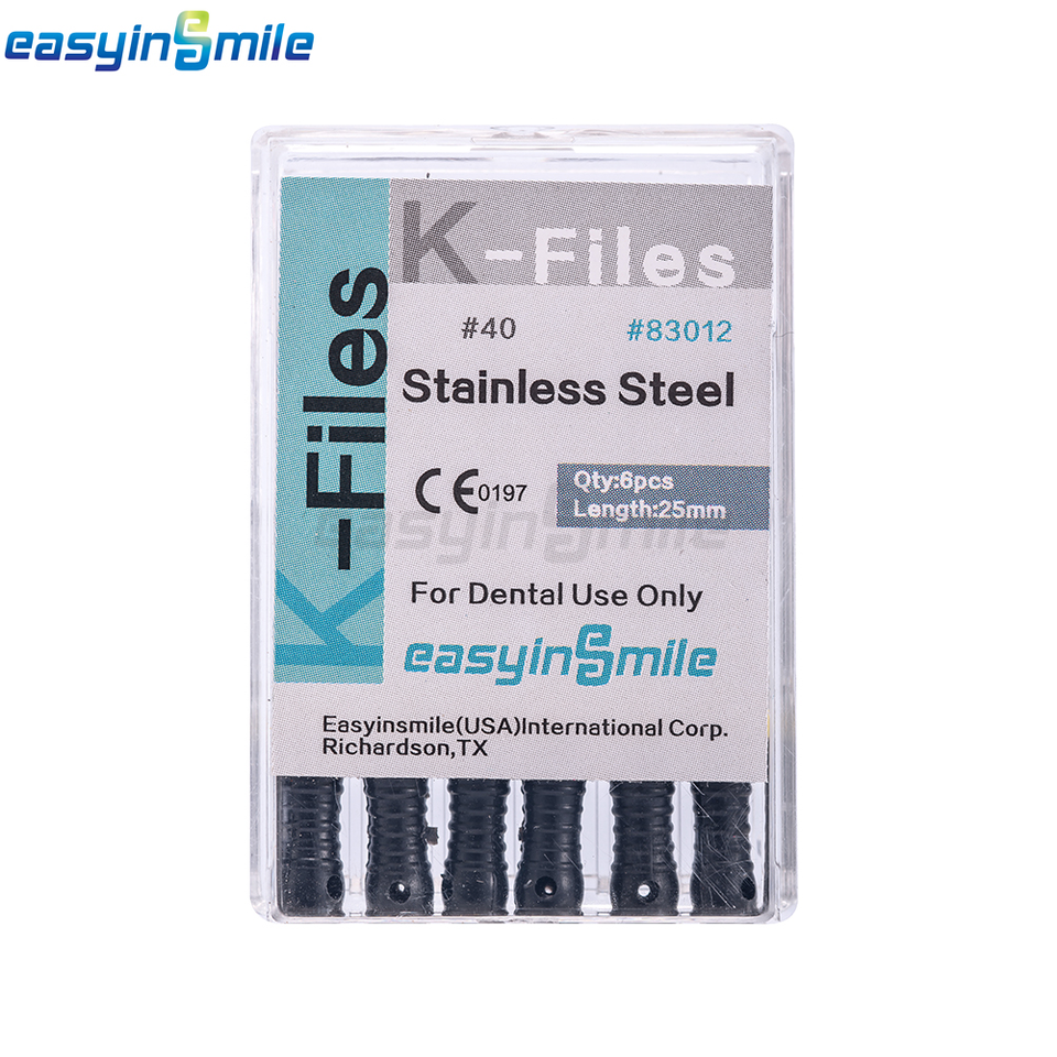 60pc Dental Endo Root Canal File K-files 25mm Stainless Steel #6#8#10 ...