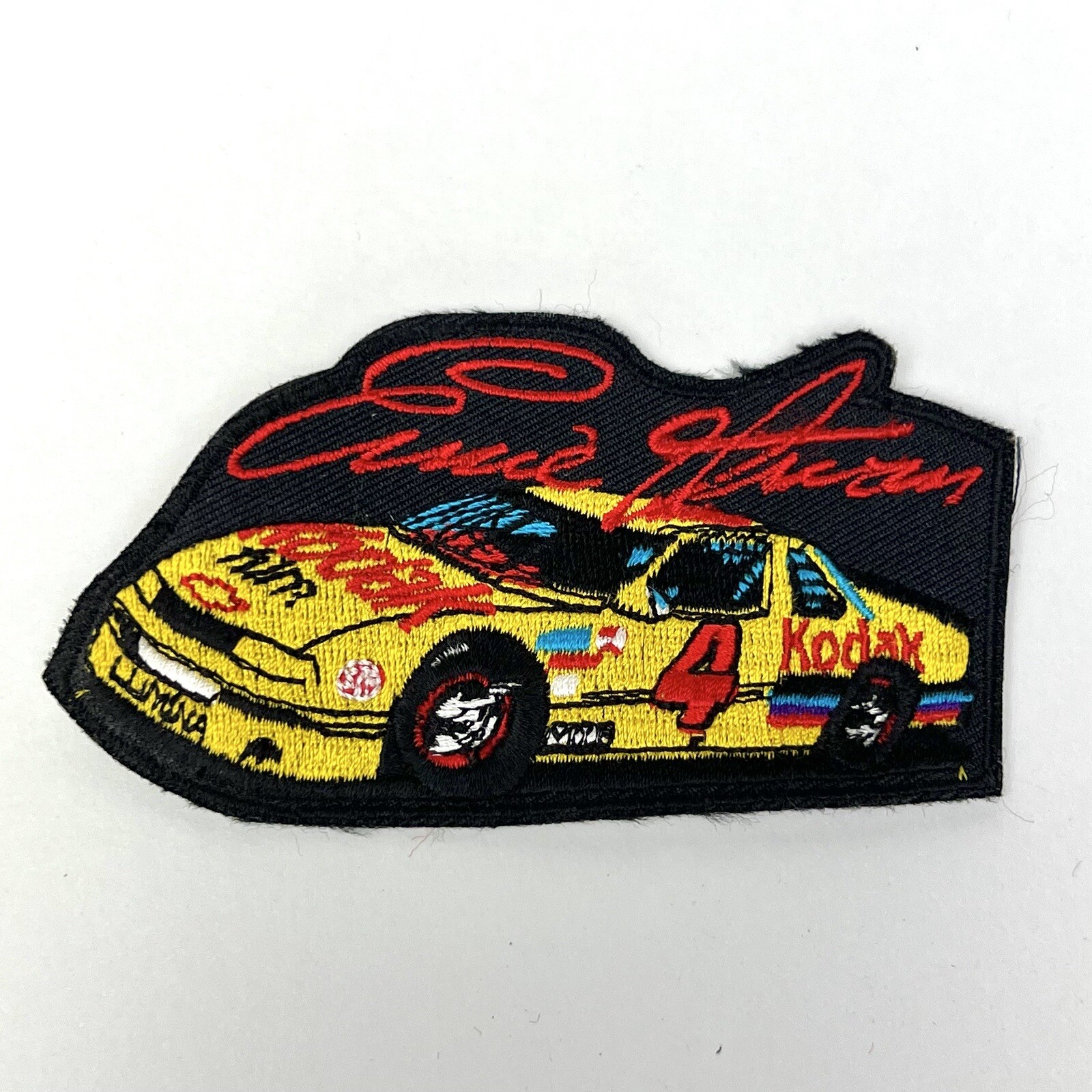 Vtg Ernie Irvan Embroidered Patch Kodak #4 Nascar Racing Iron On Race ...