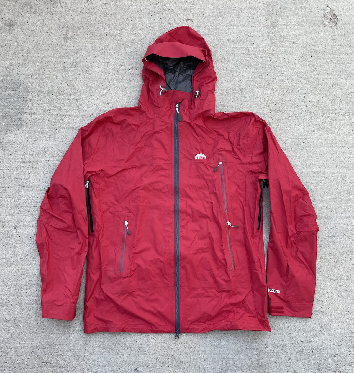 GoLite Full Zip Jacket Gore-Tex Shell Windbreaker Men's Size Large | eBay