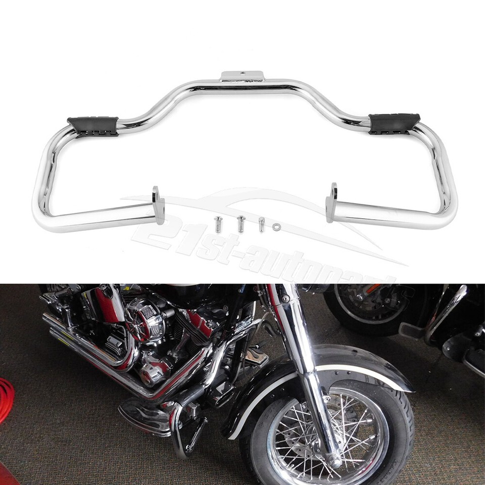 Highway Engine Guard Crash Bar For Harley Softail FL Deluxe Fat Boy ...