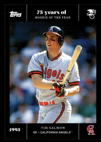 2022 Topps MLB Rookie of the Year 75th Anniversary #28 Tim Salmon card ...