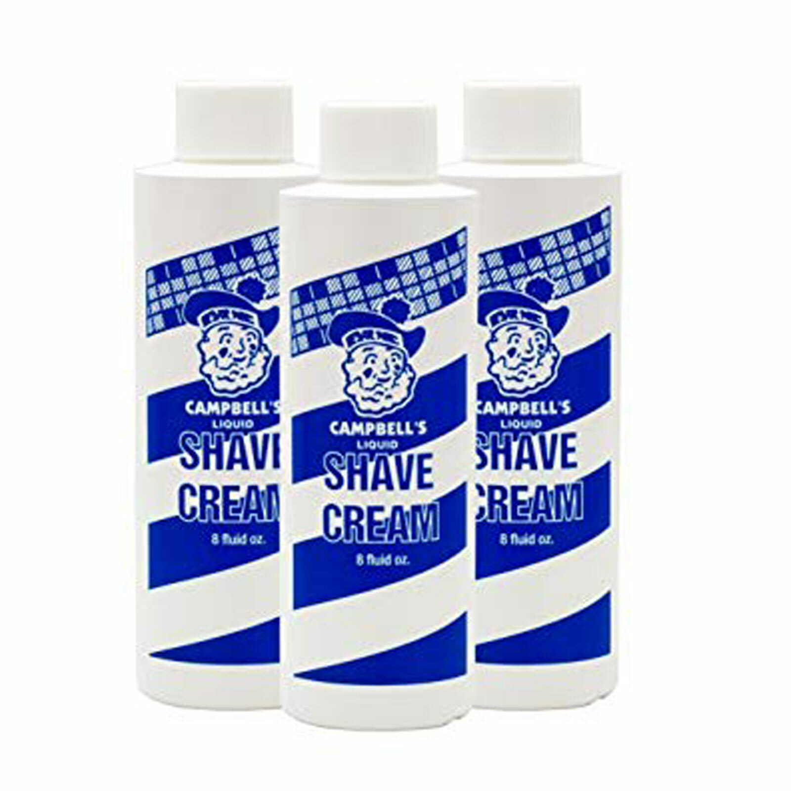 3 Pc Campbell's 8 oz Original LatherKing Latherizer Shave Cream Barber ...