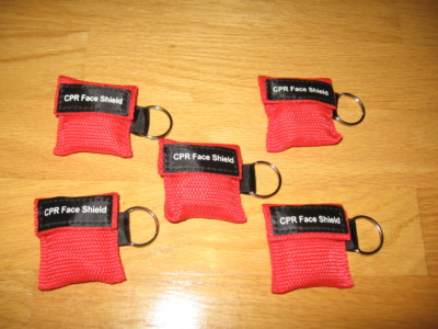 9 Res-Cue Key MINI CPR Keychain Masks / Face Shield Barrier Kits FREE ...