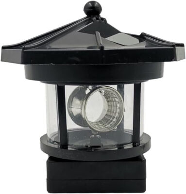 Yard Outdoor Rotating Solar Light for Garden LED Solar Lighthouse US | eBay