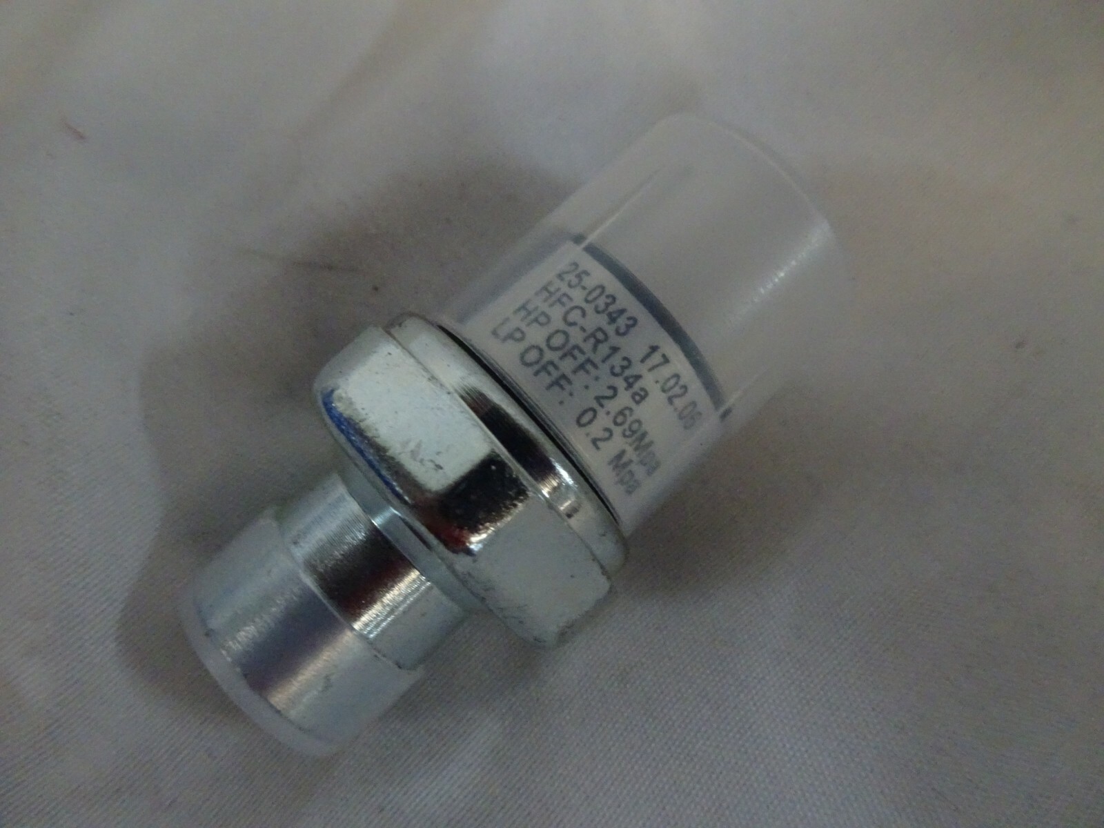 NEW PRESSURE SWITCH 25-0343 R134a Fe 7/16"-20 SCHRADER VALVE CLIMATE ...