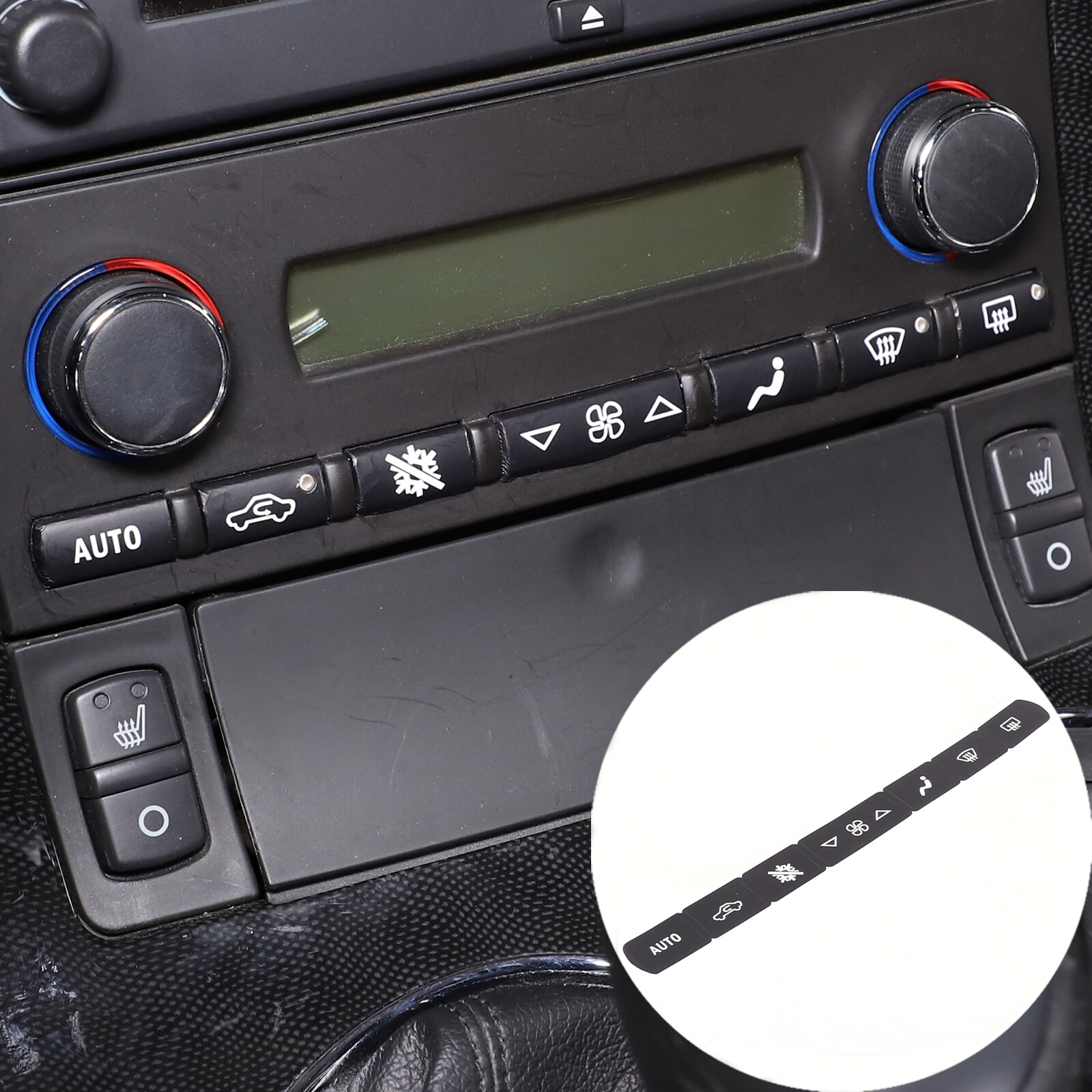 Dash A/C Climate Control Button Cover Repair Decals Trim For Corvette ...