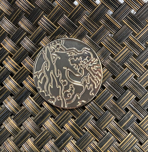POKEMON TCG CHARIZARD GOLD METAL COLLECTIBLE COIN BEAUTIFUL L@@K | eBay