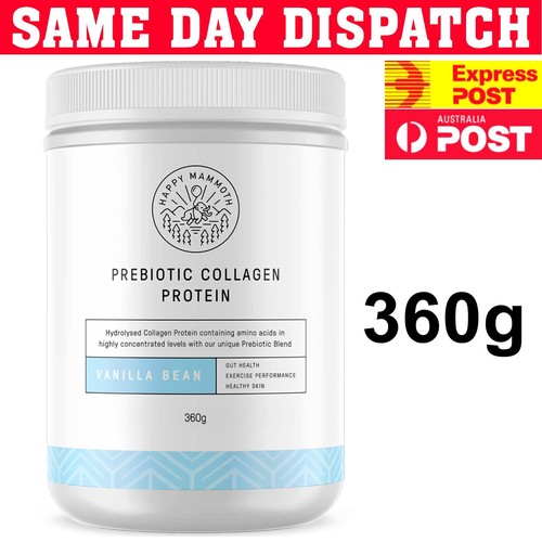 Happy Mammoth Prebiotic Collagen Protein 360g Vanilla Bean weight loss ...