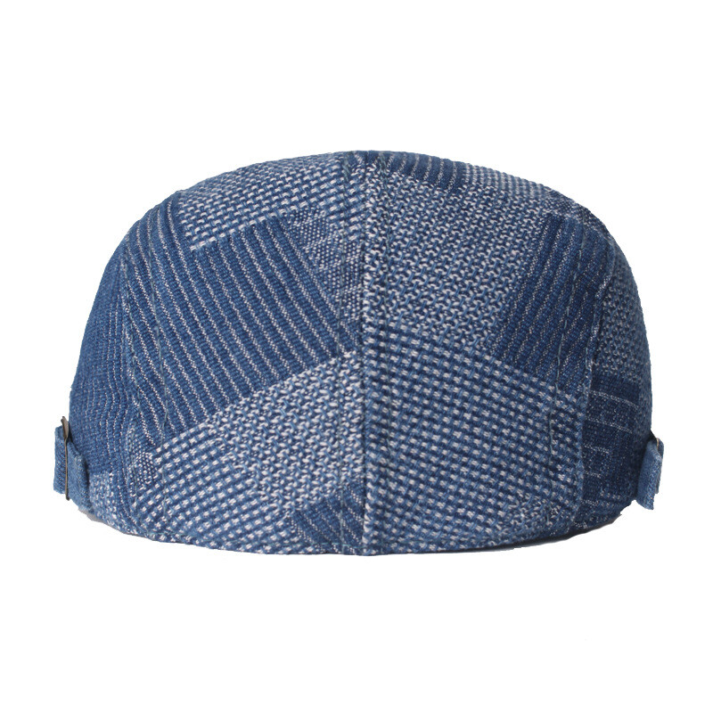 Men Women Classic Denim Cap Adjustable Newsboy Hat Simple Beret Hat | eBay