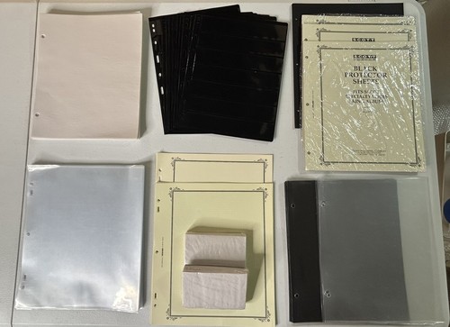 Lot Of Postage Stamp Collecting Supplies Scott Envelopes Protector ...