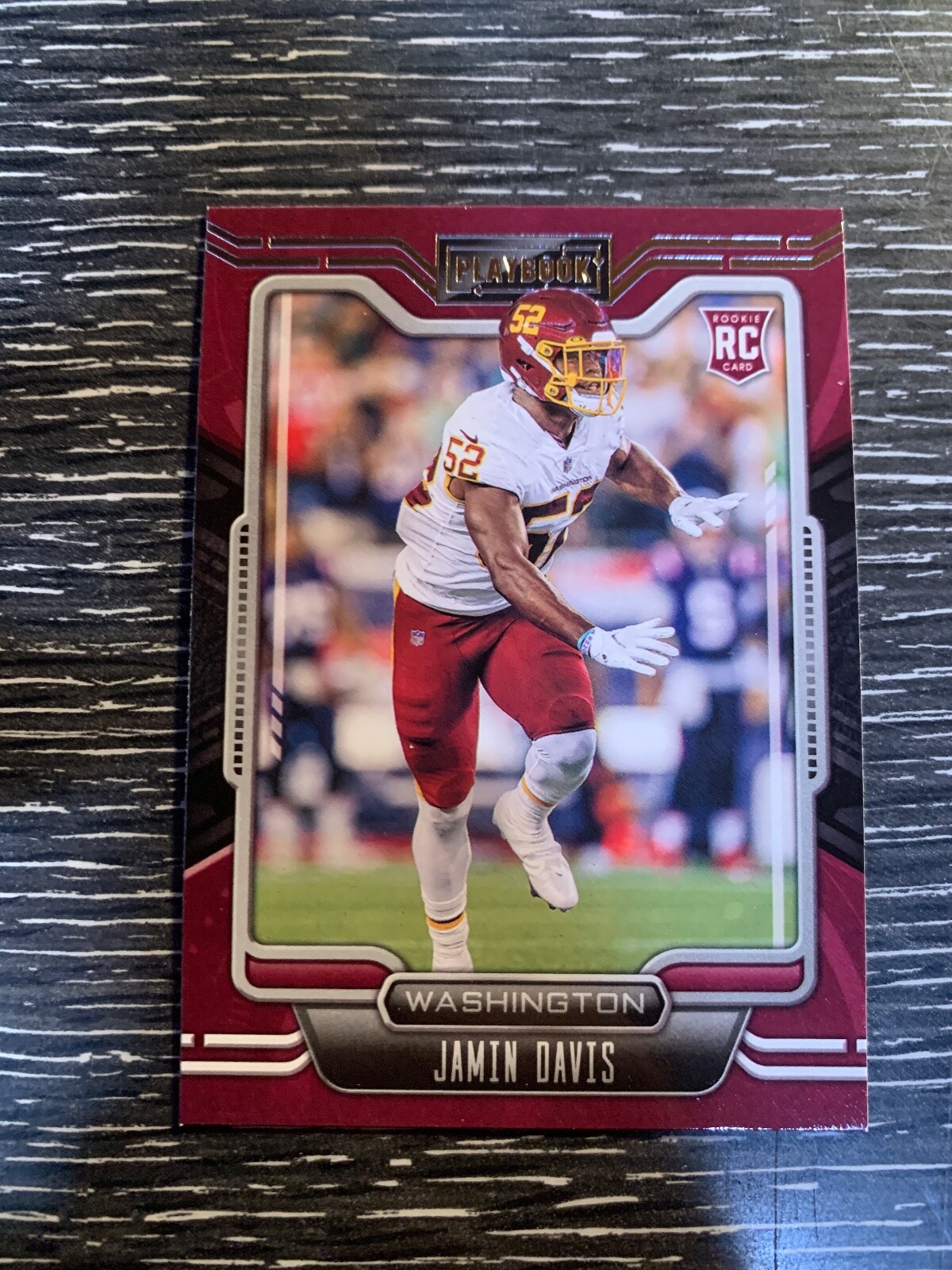 2021 Panini Playbook #147 Jamin Davis Washington Commanders ROOKIE 2B ...