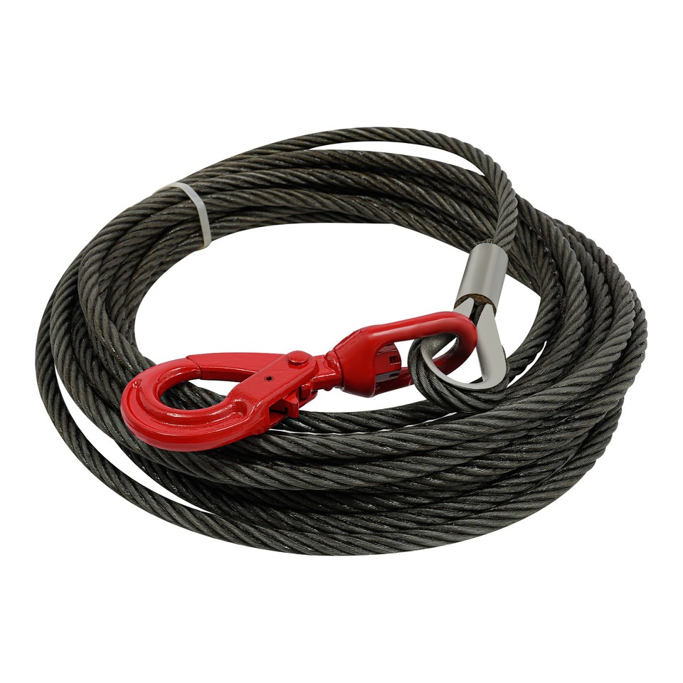 9/16" Dia.Winch Cable Steel 4409.25 lbs Core Wire Rope Self Locking ...