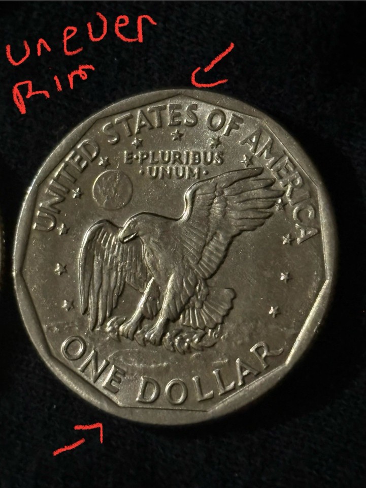 1979 Susan B Anthony Liberty P (Frank Gasparo) Dollar U.S. Coin Nerrow ...