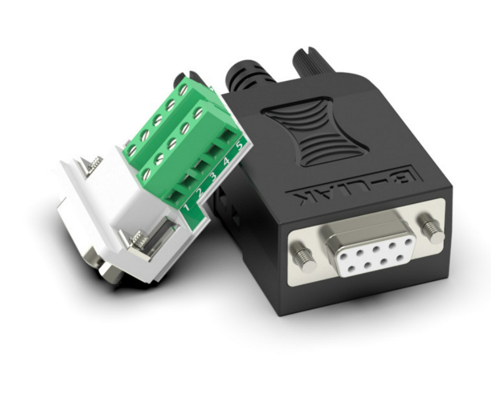 DB9 Connector Male Female 9 Pin Plug Wire Sleeve RS232 RS485 Breakout ...