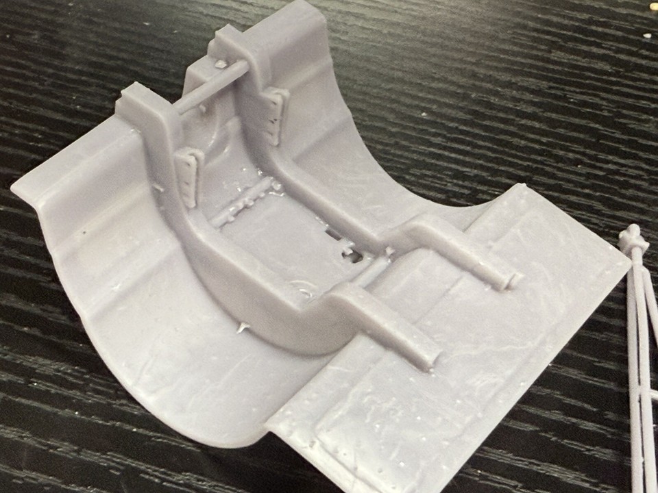 1/25 Detailed Awesome Pro Street Back Half 3D printed with wheelie bars ...