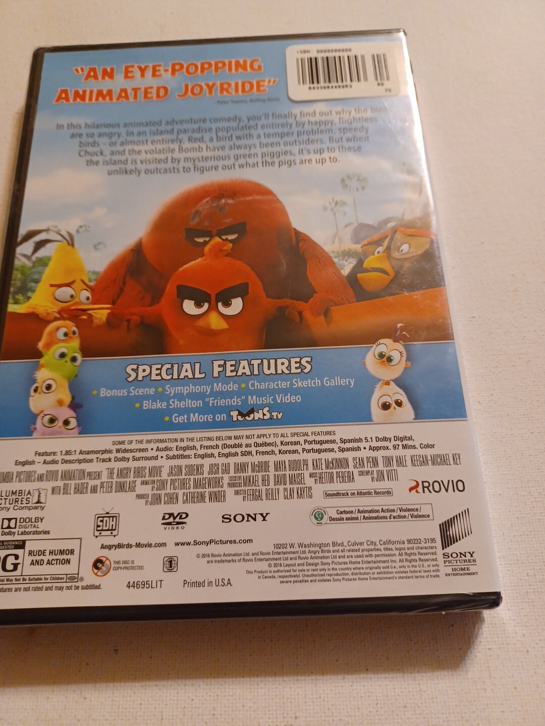 The Angry Birds Movie (DVD, 2016) BRAND NEW 43396446953| eBay