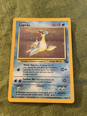Pokémon TCG Lapras Fossil 10 Holo Unlimited Holo Rare | eBay
