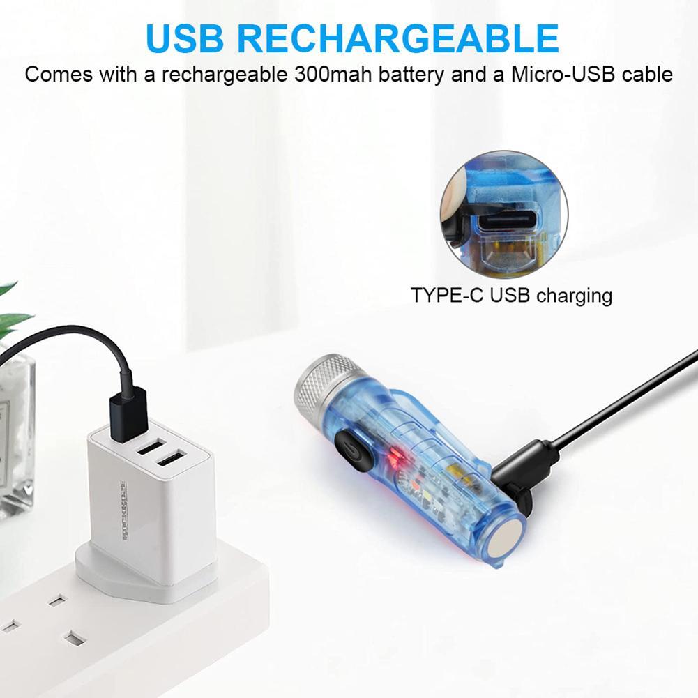 AU Mini Keychain Flashlight Portable Pocket Torch Emergency Flashlight ...