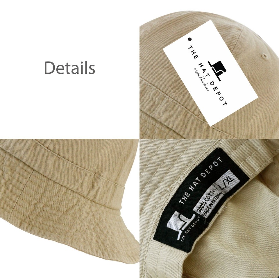 Bucket hat - The Hat Depot Round Top Cotton Tennis Bucket Hat | eBay