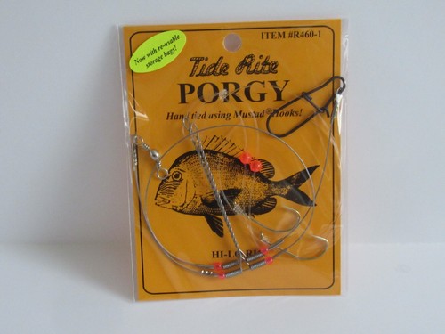 PORGY SCUP BREAM RIGS 2 DROP BEADED HI-LO TIDE RITE RIG SALTWATER ...