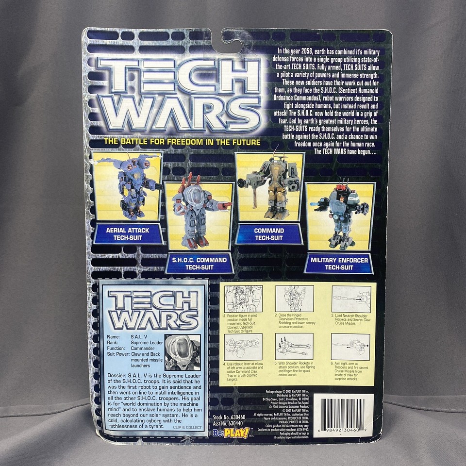 MOC Vintage Tech Wars/Exosquad Figure ENEMY S.H.O.C. Command Tech-Suit ...