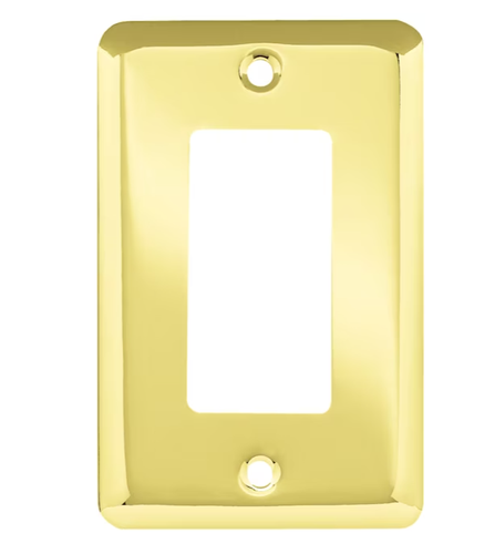 Style Selections Stamped Round 1-Gang Standard Decorator Wall Plate | eBay