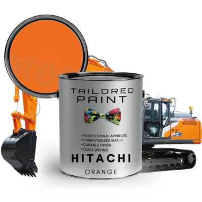 Hitachi Zaxis Orange Single Pack 1k Enamel Spray On Direct Gloss Paint ...
