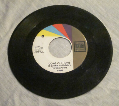 COME ON HOME/DANCING DANNY BY THE EXCEPTIONS 45 VINYL Record | eBay