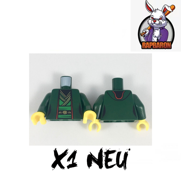 Lego® 1x Minifigur Torso Green Ninjago Robe Oberkörper 973pb3024c01 Neu ...