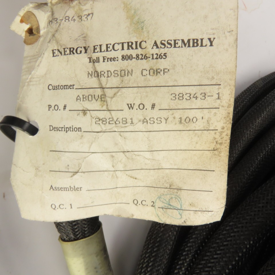 Nordson 282681 100' L Cable Assembly W/AE141L22-21S-G | eBay
