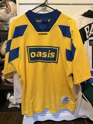 Vintage 1997 Umbro Oasis Soccer Jersey Grail Liam Noel Gallagher ...