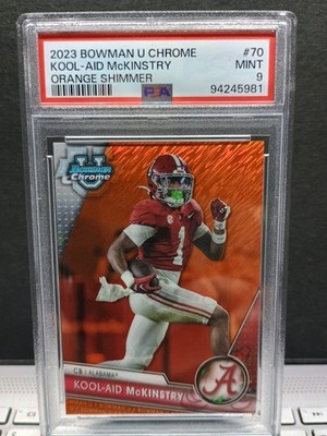 2023 bowman u chrome Kool aid Mckinstru orange shimmer/25 PSA 9 | eBay
