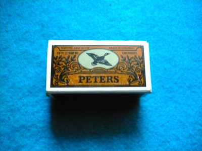 vntg PETERS 22 LONG RIFLE Ammo Box , very nice, empty | eBay