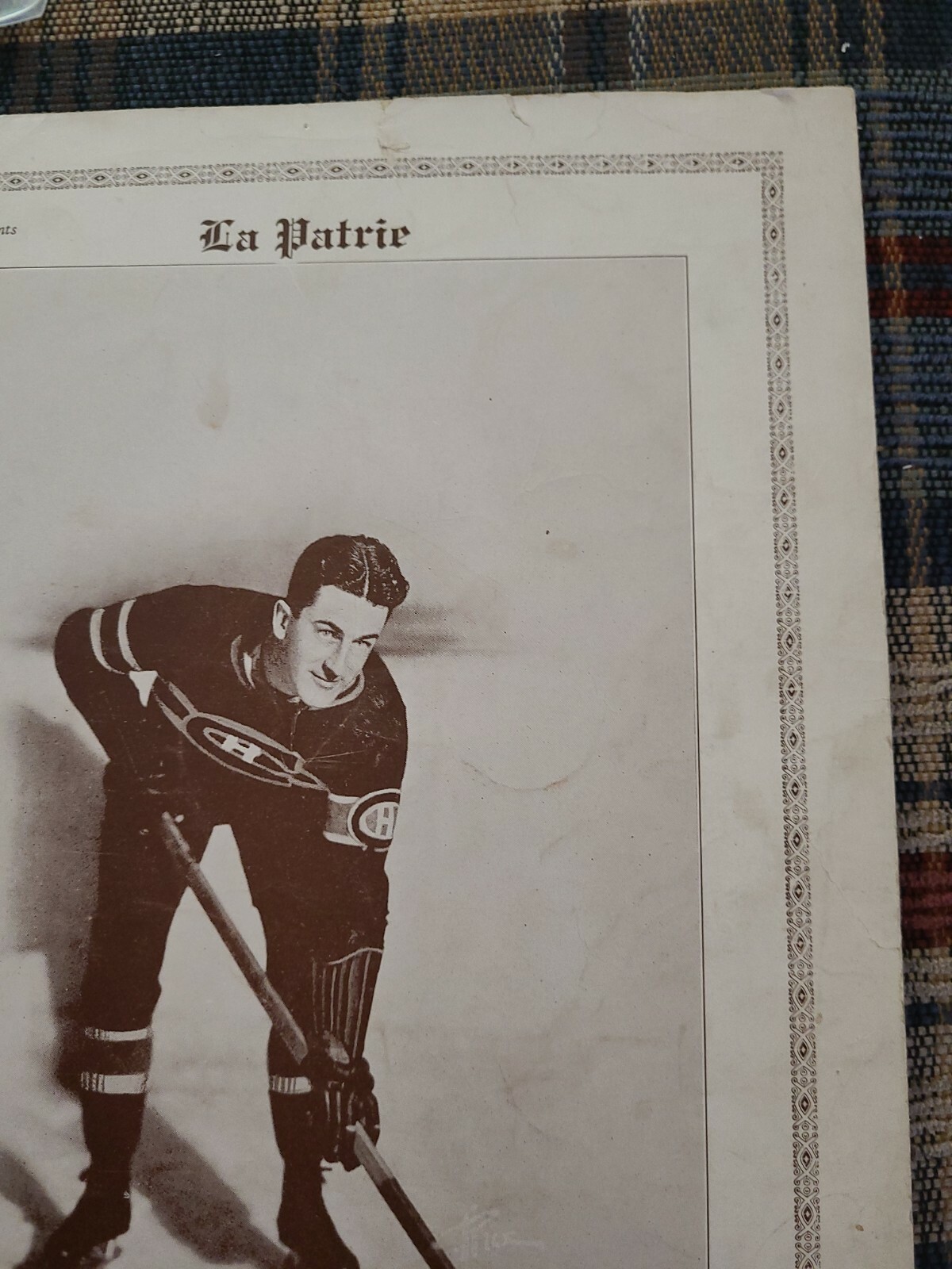 1928 1928 PIT LEPINE PHOTO CARD LA PATRIE NHL HOCKEY MONTREAL CANADIENS ...
