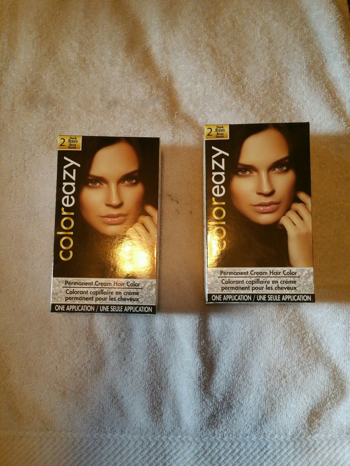 ColorEazy Color Eazy Permanent Cream Hair Color #2 Dark Brown Bundle 2 ...