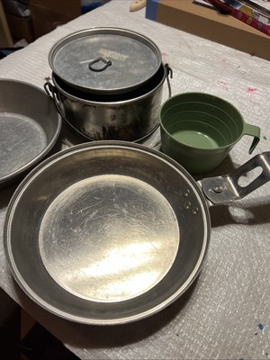 Vintage Coleman Boy Scout Aluminum Mess Kit | eBay
