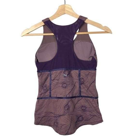 Lululemon Y2K Purple Feather Printed Racerback Athlet… - Gem