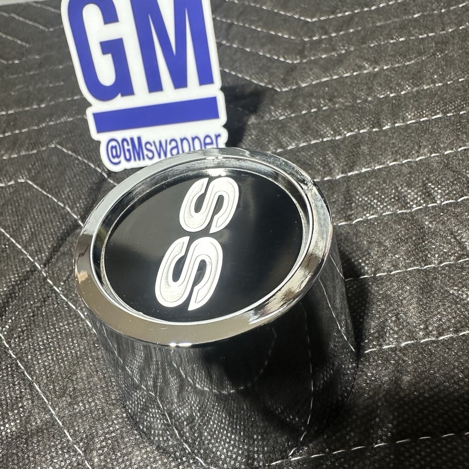 1969-70 Chevelle El Camino Camaro SS Wheel Center Cap Chrome Super ...