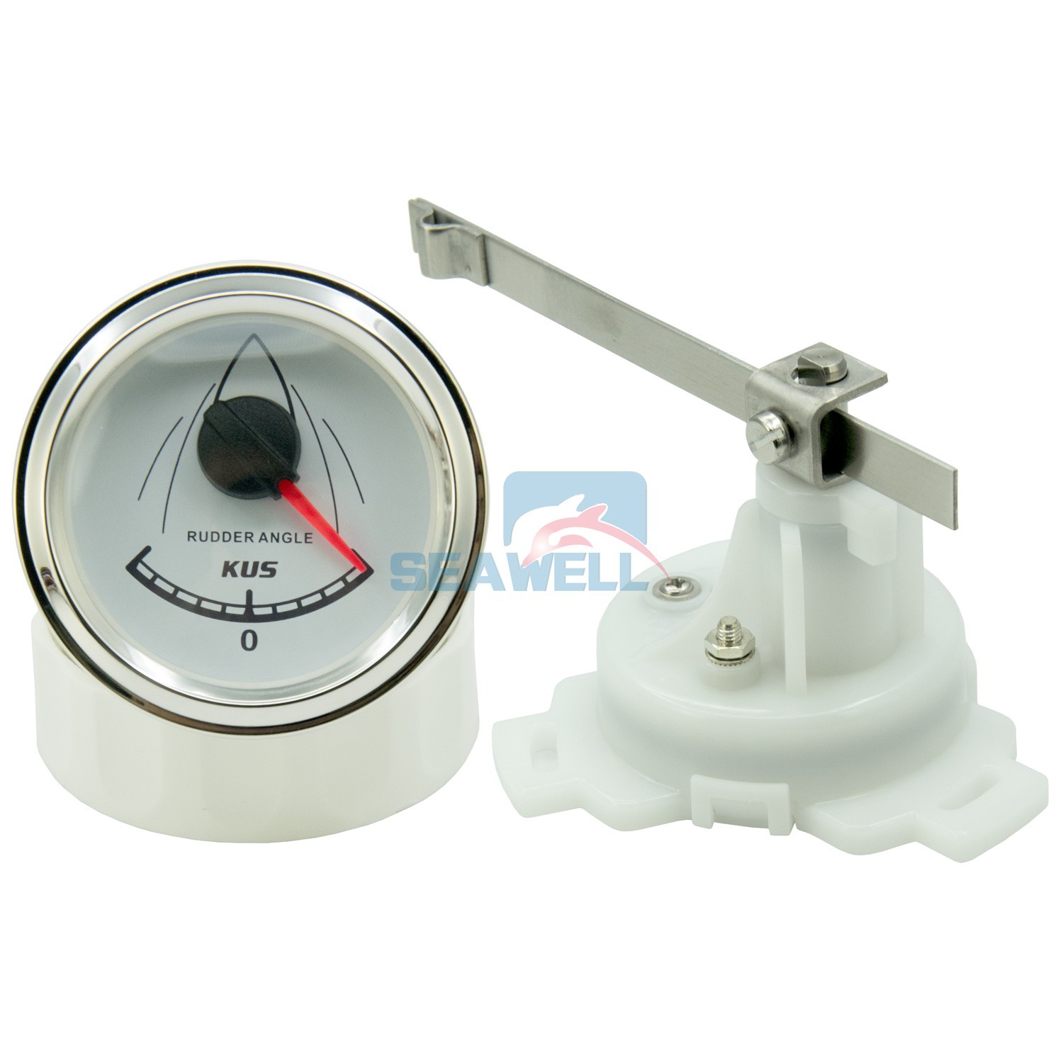 KUS Boat Rudder Angle Indicator Gauge 12/24V 52mm With KE41000 Rudder ...