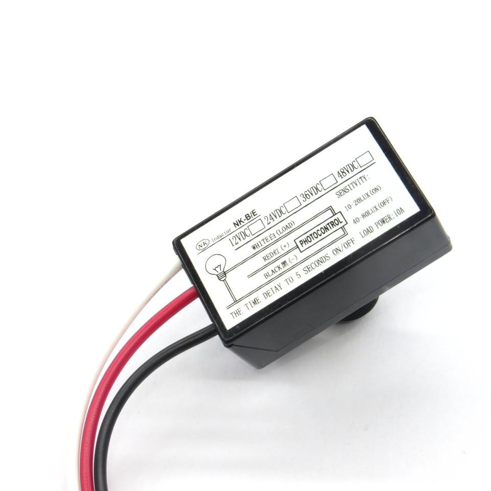 Remote Photocell (Build In) 24 Volt Dawn till Dusk Sensor IP66 Switch ...
