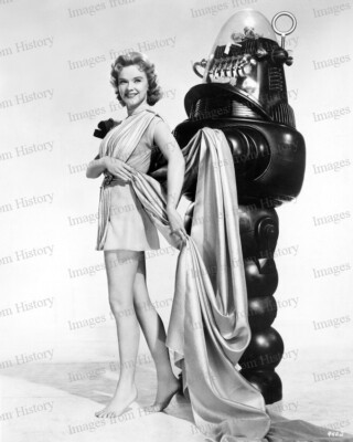 8x10 Print Anne Francis Robby the Robot Forbidden Planet MGM 1956 #4749 ...