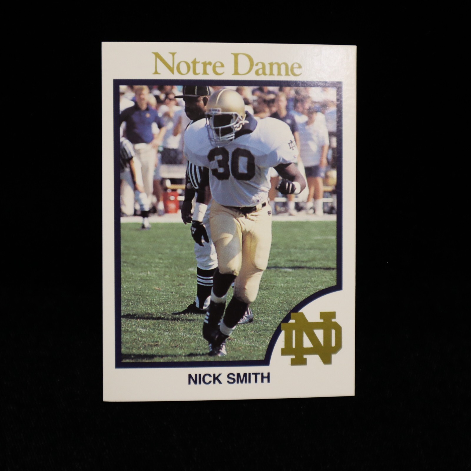 1990 Nick Smith Notre Dame "White" Notre Dame 49 of 60 | eBay