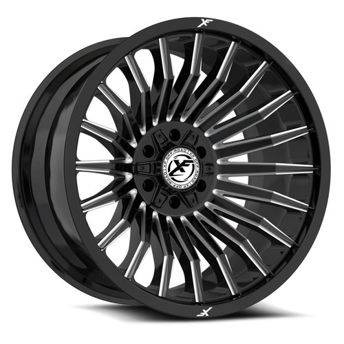 18x9 XF Off-Road XF-231 Gloss Black & Milled Wheel 5x5/5x5.5 (12mm ...
