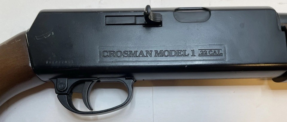 Crosman Model 1 Vintage 22 Cal Wood Stock Air Rifle Working Condition ...